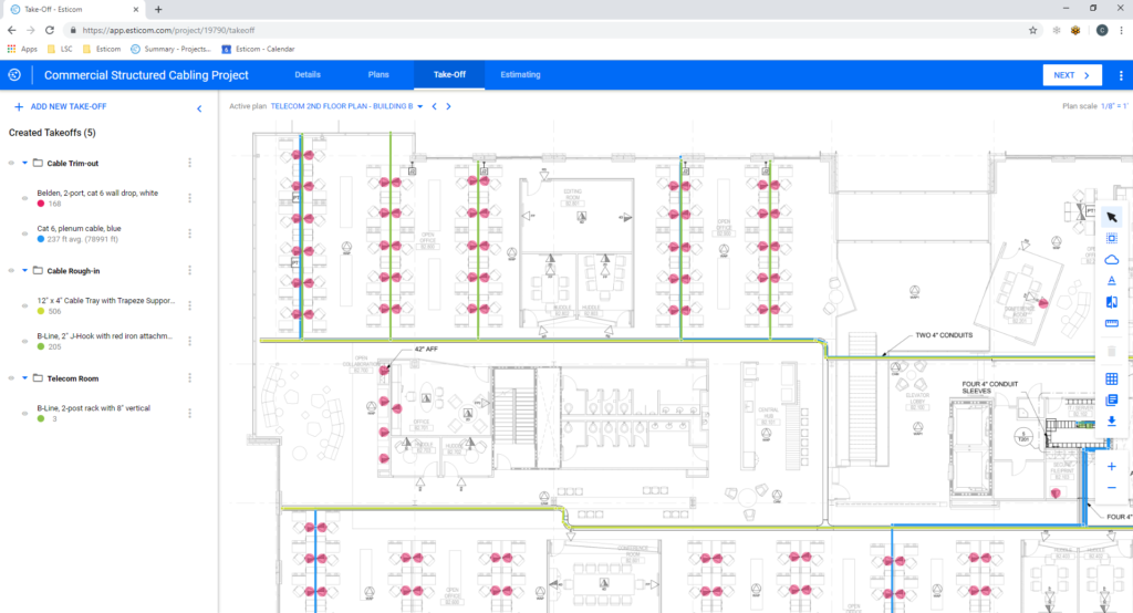Structured_Cabling_Takeoff : Esticom Structured_Cabling_Takeoff : Esticom